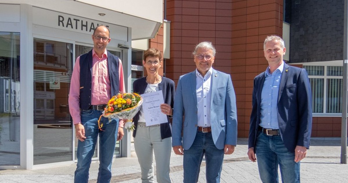 Agnes Breuer feiert ihr 25-jähriges Dienstjubiläum | Gemeinde Simmerath